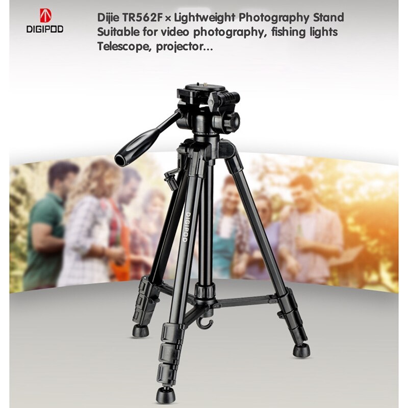 DIGIPOD TR562F Tripod 1.45M Portable PTZ Tripod Su... – Grandado