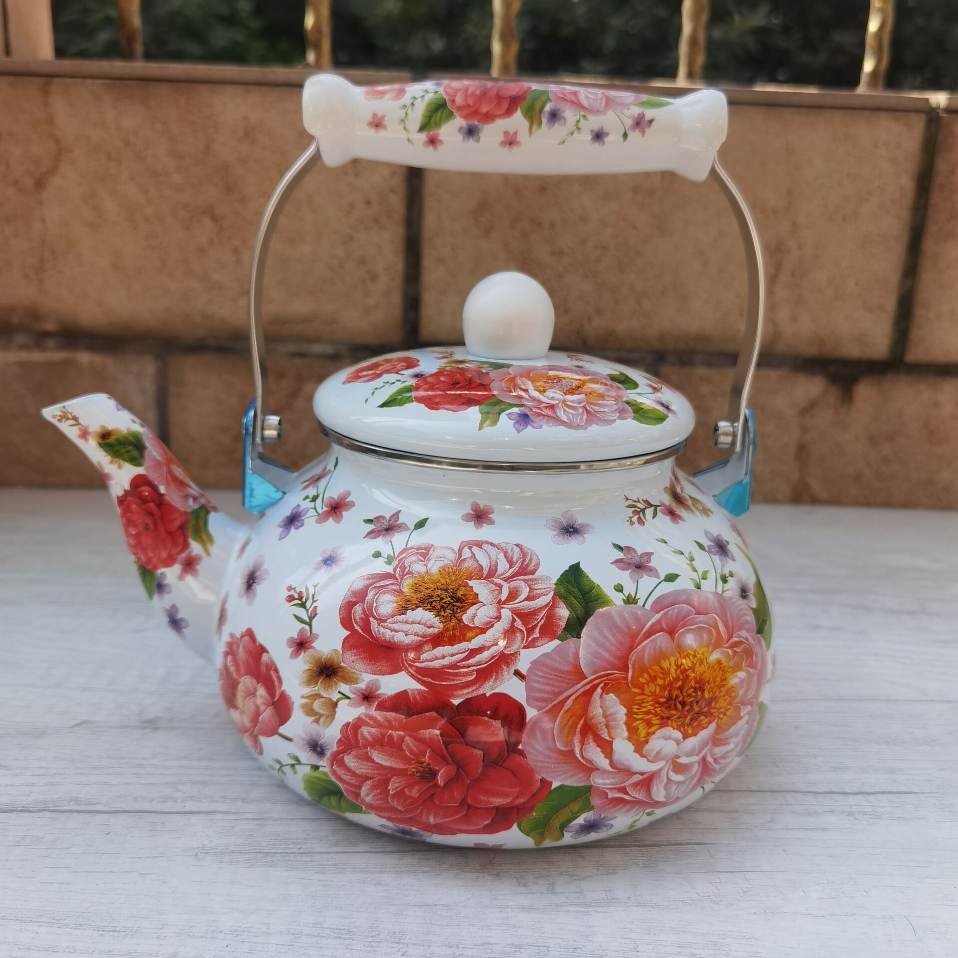 Enamel Teapot Enamel Cold Kettle Enamel Kettle and... – LovingPrices