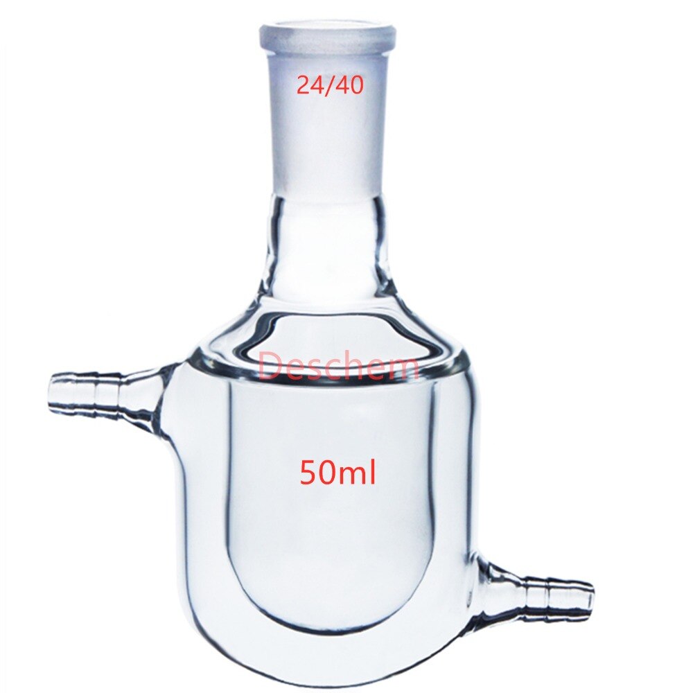 50ml,24/40,Single Neck,Jacketed Glass Flask,1-Neck... – Grandado