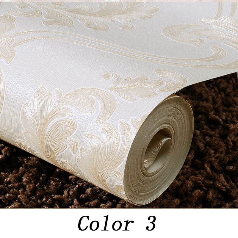 Waterdichte PVC Europese Stijl 3D Behang Reliëf Da... – Vicedeal