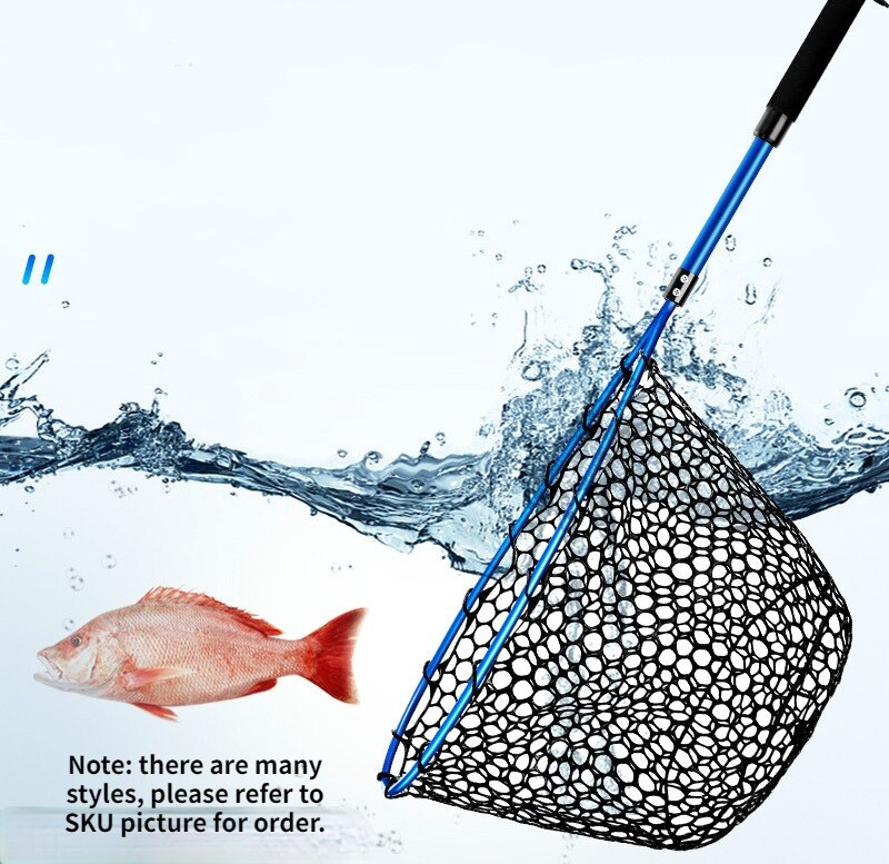 Big Fish Sea Fishing Net Lura Hand Net Aluminium A... – Grandado