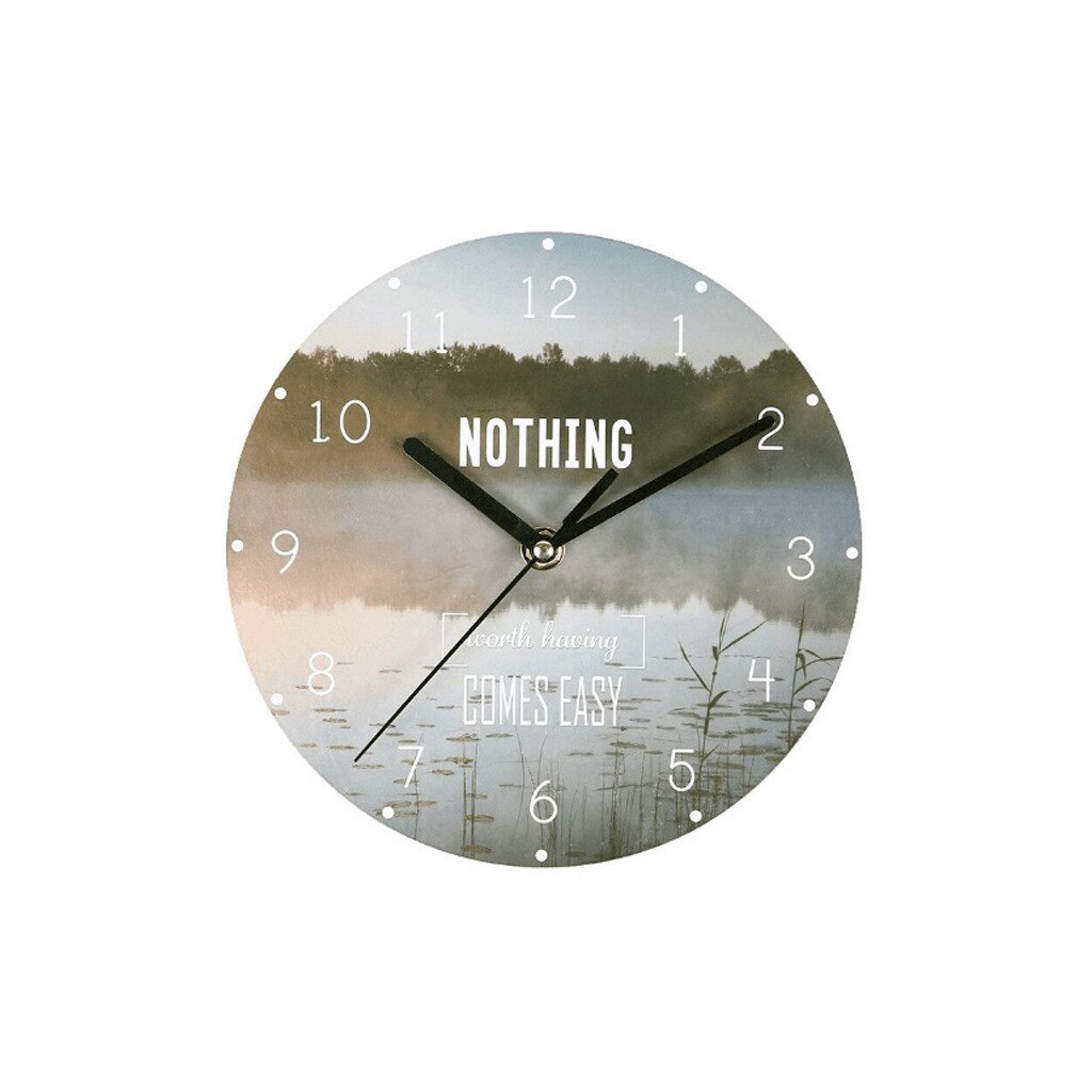 Wooden MDF Wall Clock Farmhouse Decor Wall Clocks ... – Grandado