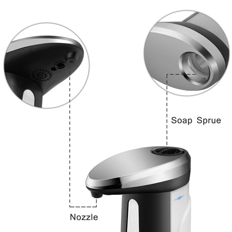 Walfos 400Ml Abs Gegalvaniseerd Automatische Zeepd... – Grandado
