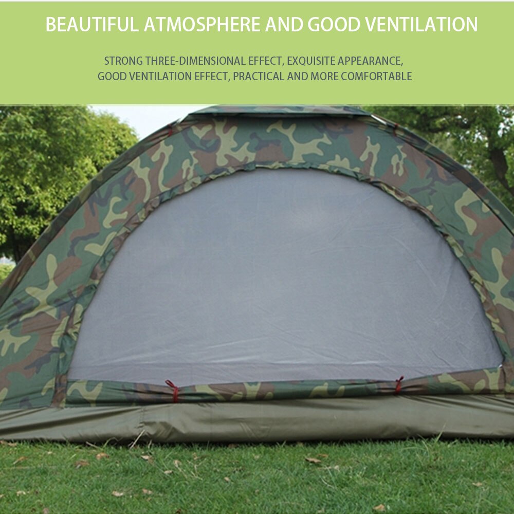 2 Person Tent Double Camping Camouflage Tent Beach... – Grandado