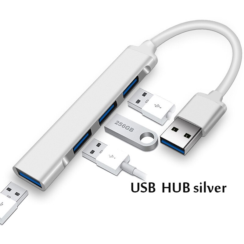 Concentrador de red USB 3,0 de alta velocidad, 4 p... – Grandado