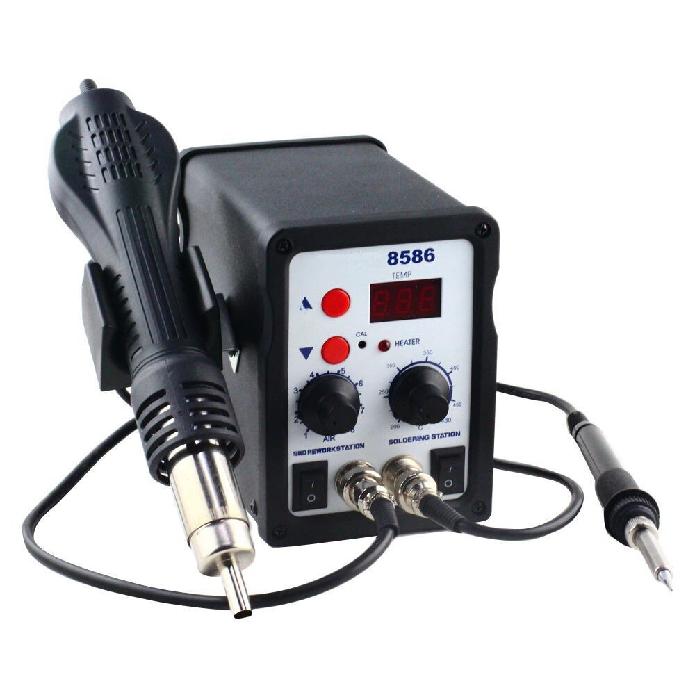 220V/110V 700W Soldering Station 8586 2 in 1 SMD R... – Grandado