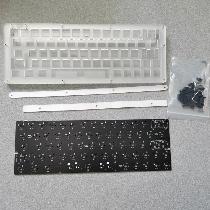 CX60 DIY Mechanical Keyboard Kits Transparent Acry... – Grandado