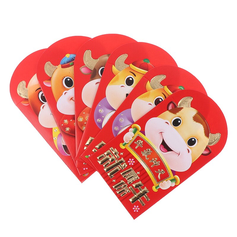 6pcs Chinese Red Envelope Year Spring Festival Env... – Grandado