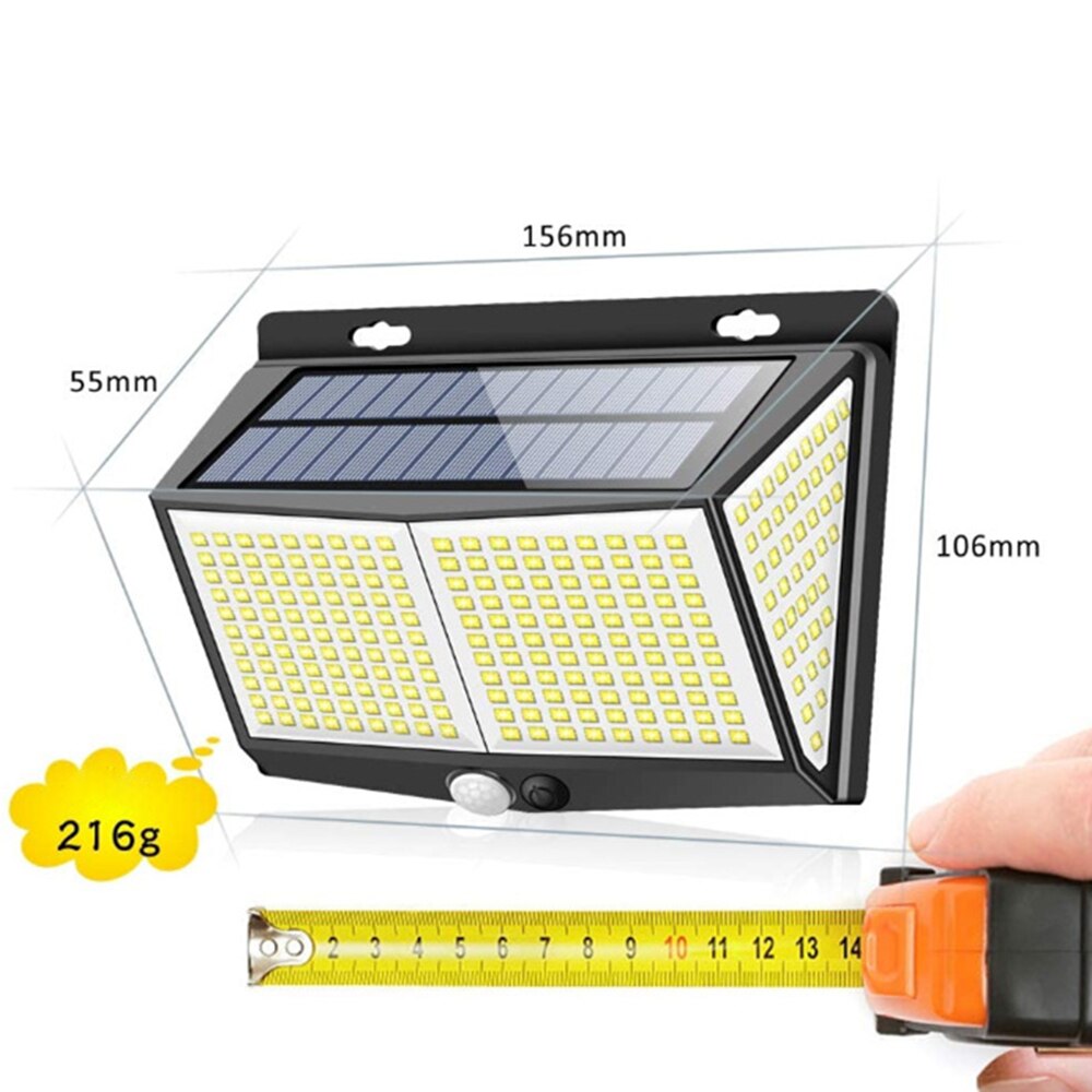 Wakyme 288 Led Solar Licht Buiten Muur Licht 3 Mod... – Grandado