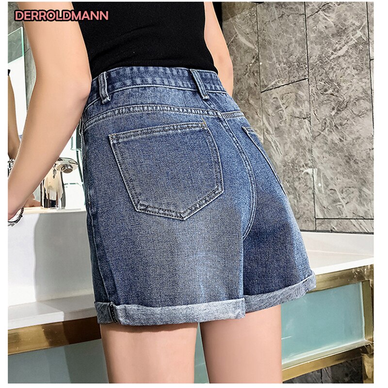 High Waist Ladies Jeans Sexy Short Pants Straight ... – Grandado