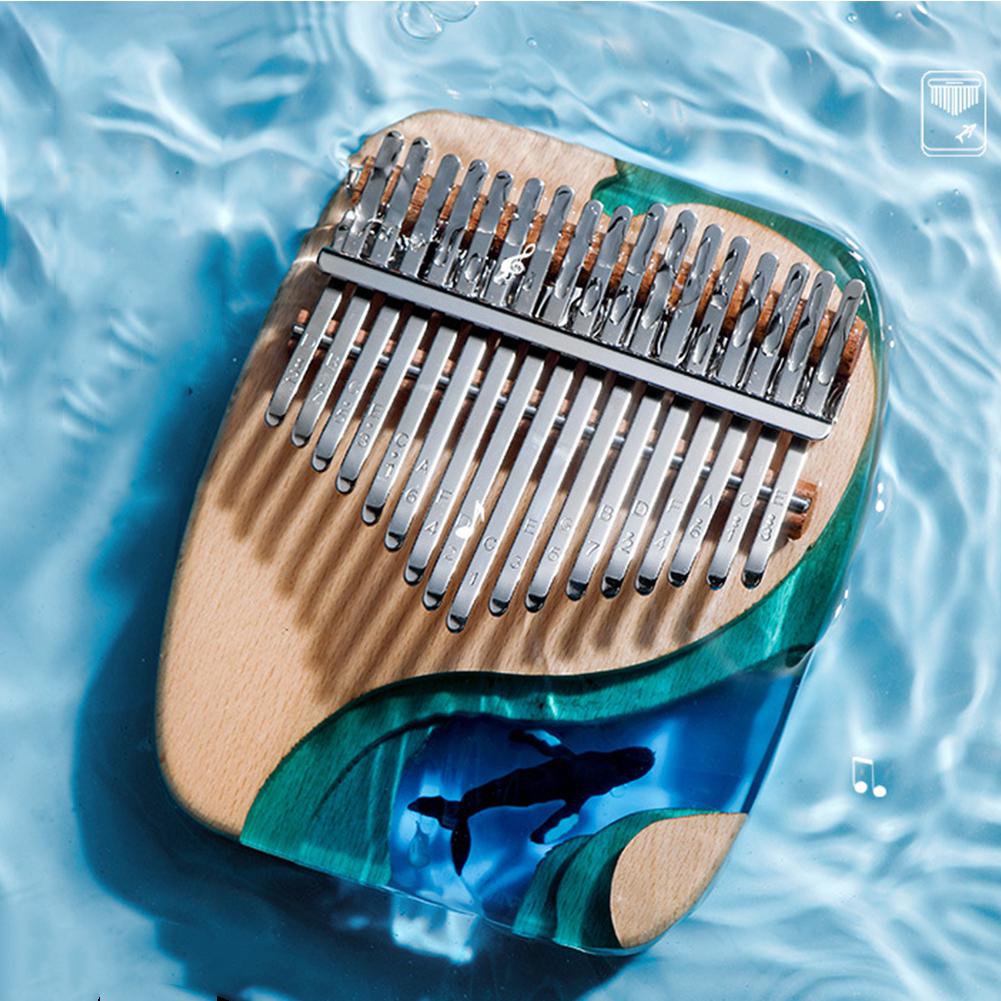 Kalimba-Piano de pulgar de 17 teclas de haya maciz... – Grandado