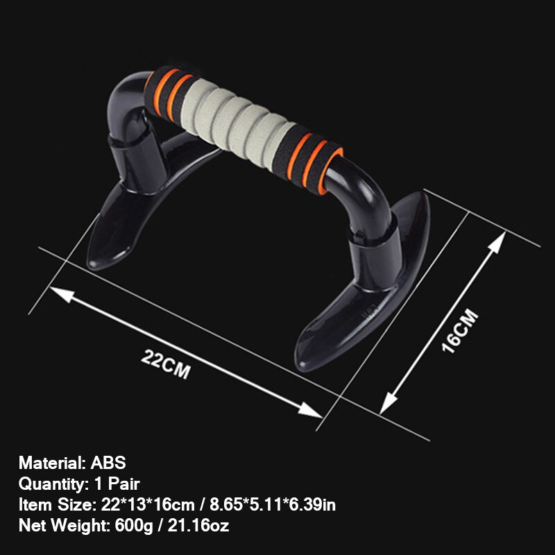 2pcs H I-shaped ABS Fitness Push Up Bar Push-Ups S... – Grandado