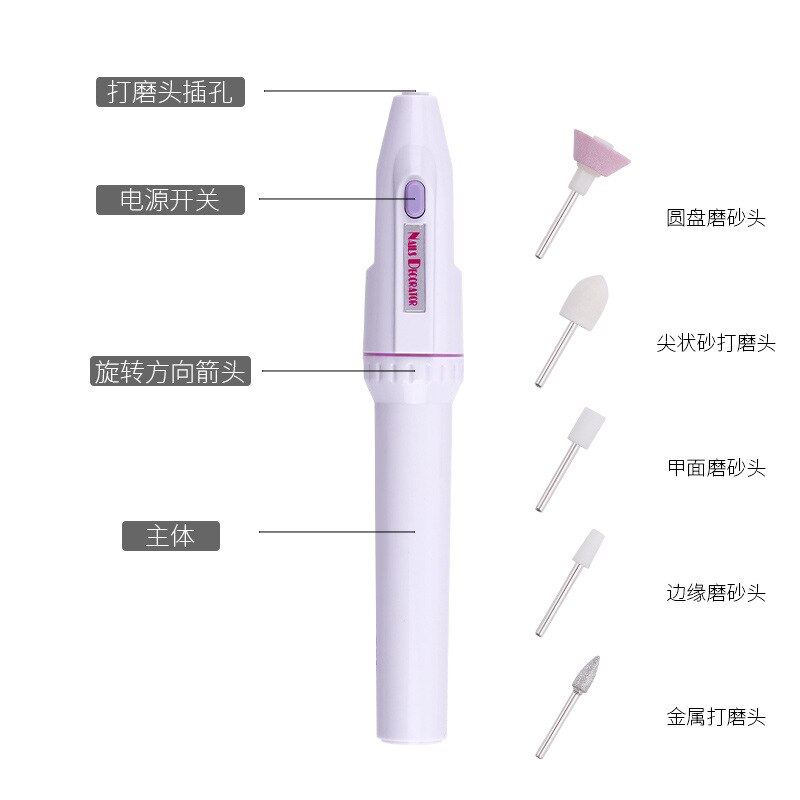 Elektrische Manicure Boren Batterij Mini Pen Nagel... – Grandado