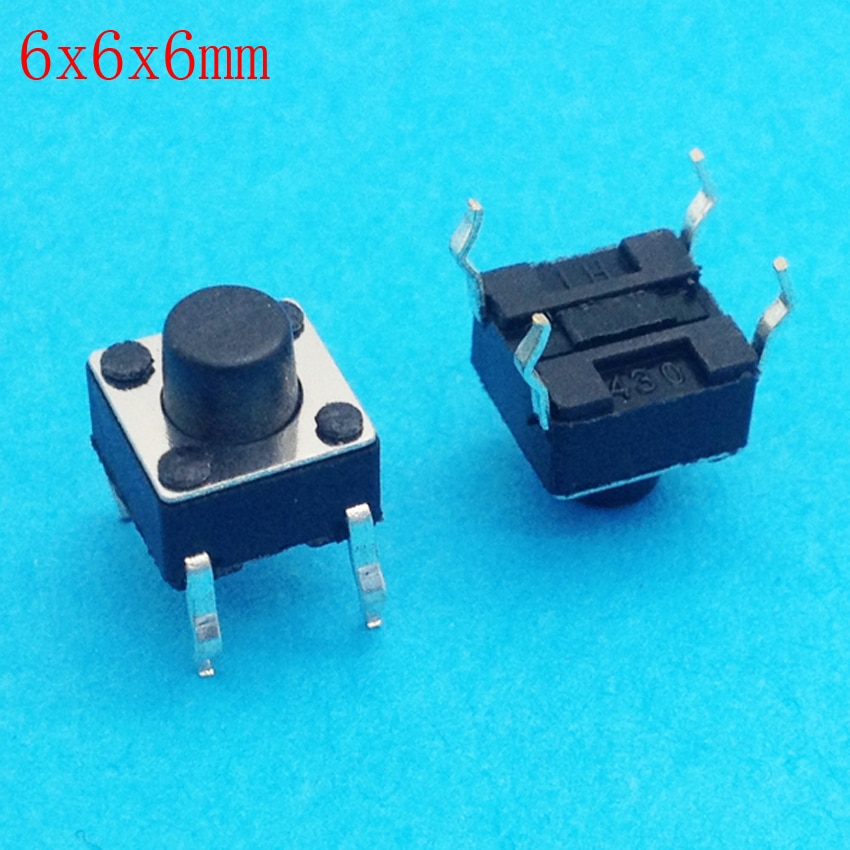 6X6X6 DIP Tactile Tact Mini Push Button Switch Mic... – Vicedeal