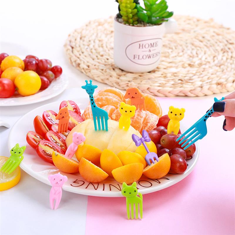 38pcs Mini Cartoon Animal Farm Fruit Fork Children... – Grandado