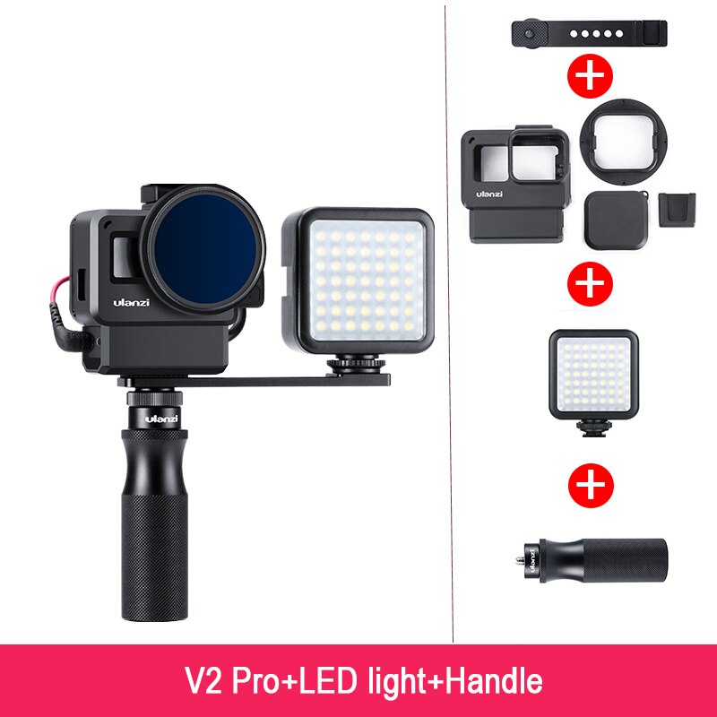 ULANZI V2 Pro GoPro Vlogging Case Housing Cage Fra... – Grandado