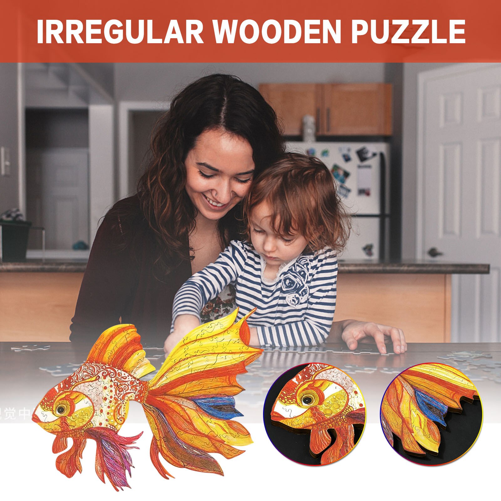 Houten Puzzels Voor Volwassenen Unieke Vorm Jigsaw... – Grandado