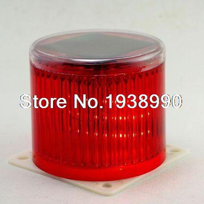 (1)Red Solar Flasher LED Warning Beacon Light Oper... – Vicedeal