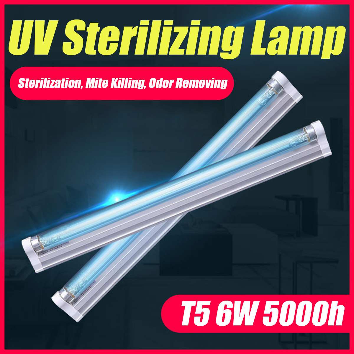 6w uv luz germicida t5 tubo uvc ultravioleta ester... – Grandado