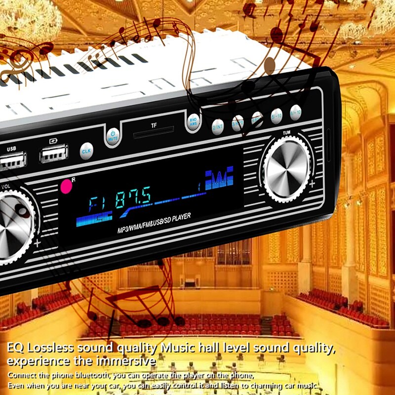 Retro Autoradio Een Din Autoradio Car Audio Blueto... – Vicedeal