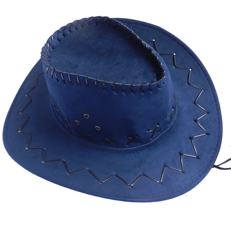 066C Suede Fabric Western Cowboy Hat Retro Rancher... – Grandado