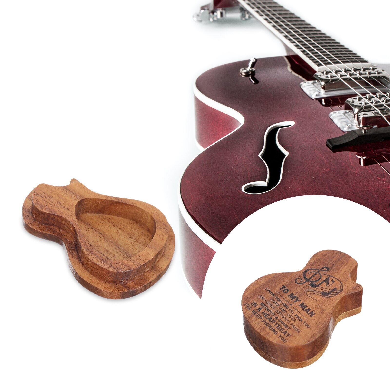 Wooden Guitar Pick Box Plectrum Box for Guitarist ... – Grandado