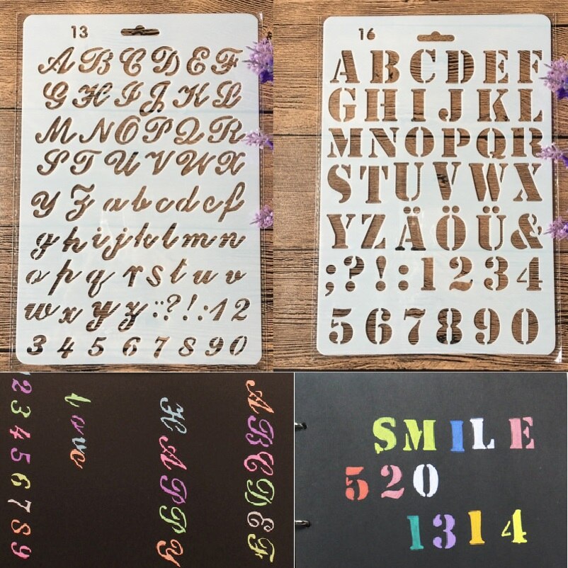 1Pair 27cm Alphabet Letters 2 DIY Craft Layering S... – Vicedeal