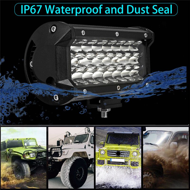 72W LED Work Light Spot Lamp 12V 7 Inch 6000K Supe... – Grandado