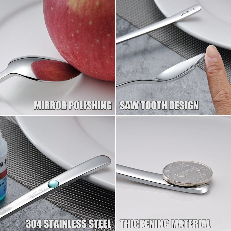 Stainless Steel Grape fruit Scraper Spoon Serrated... – Grandado