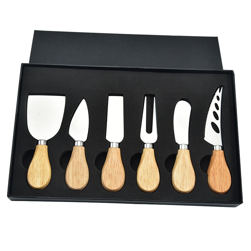 6pcs/set wood Handle sets Bard Set Oak bamboo Chee... – Grandado