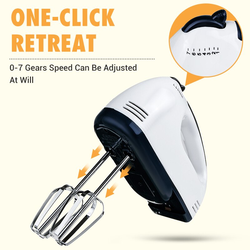 7 Speed Dough Hand Mixer Food-Blender Mini Multifu... – Grandado