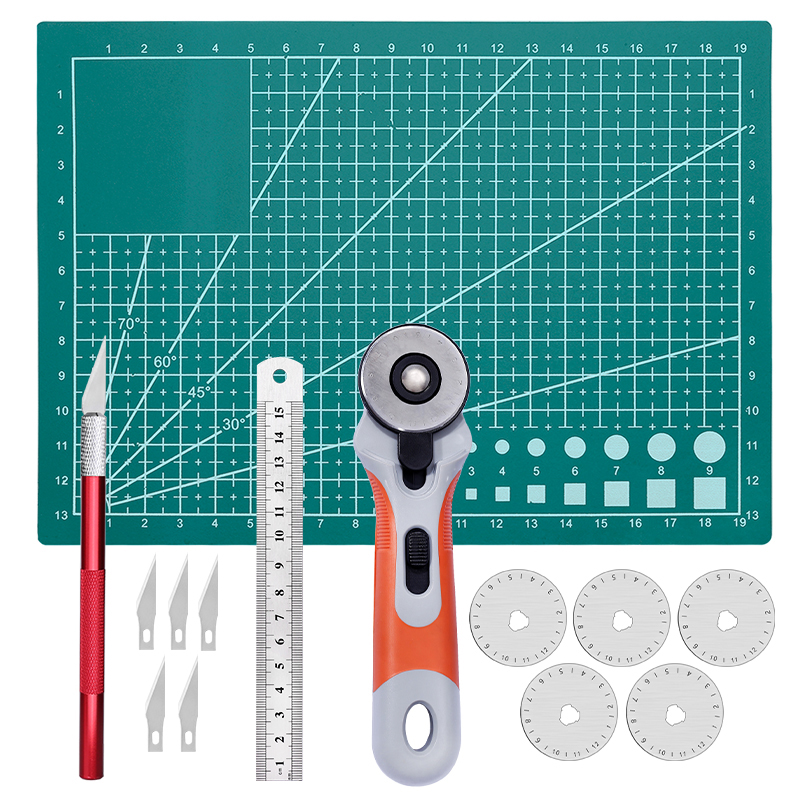 8Pcs Carving Mes Rotary Cutter Kit Met 5 Bladen A4... – Grandado