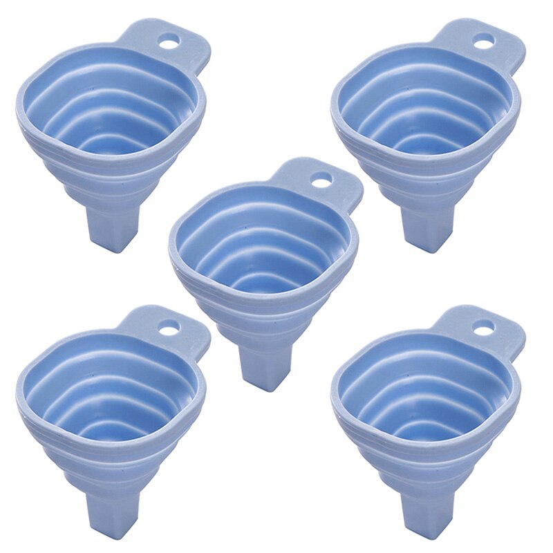1/5pcs Foldable Funnel Silicone Collapsible Funnel... – Grandado