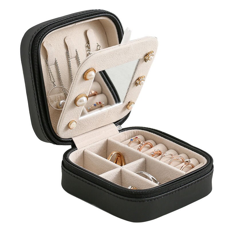 Premium 3-Layer Flanel Sieraden Organizer Box Kett... – Grandado