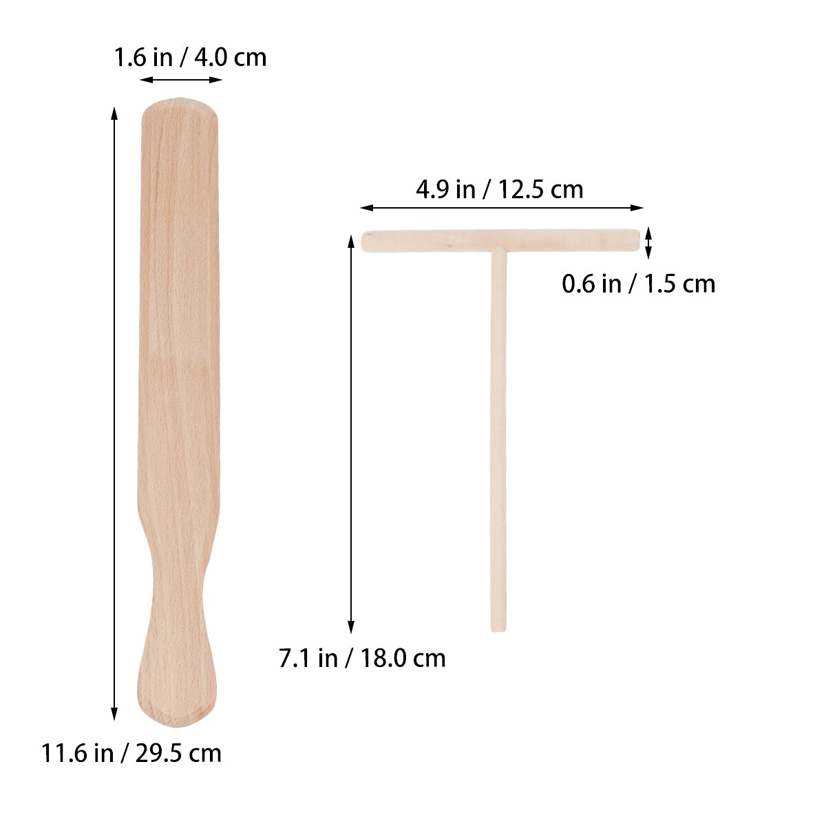 3 Pcs Crêpe Spreader En Spatel Set Houten Spatel K... – Grandado