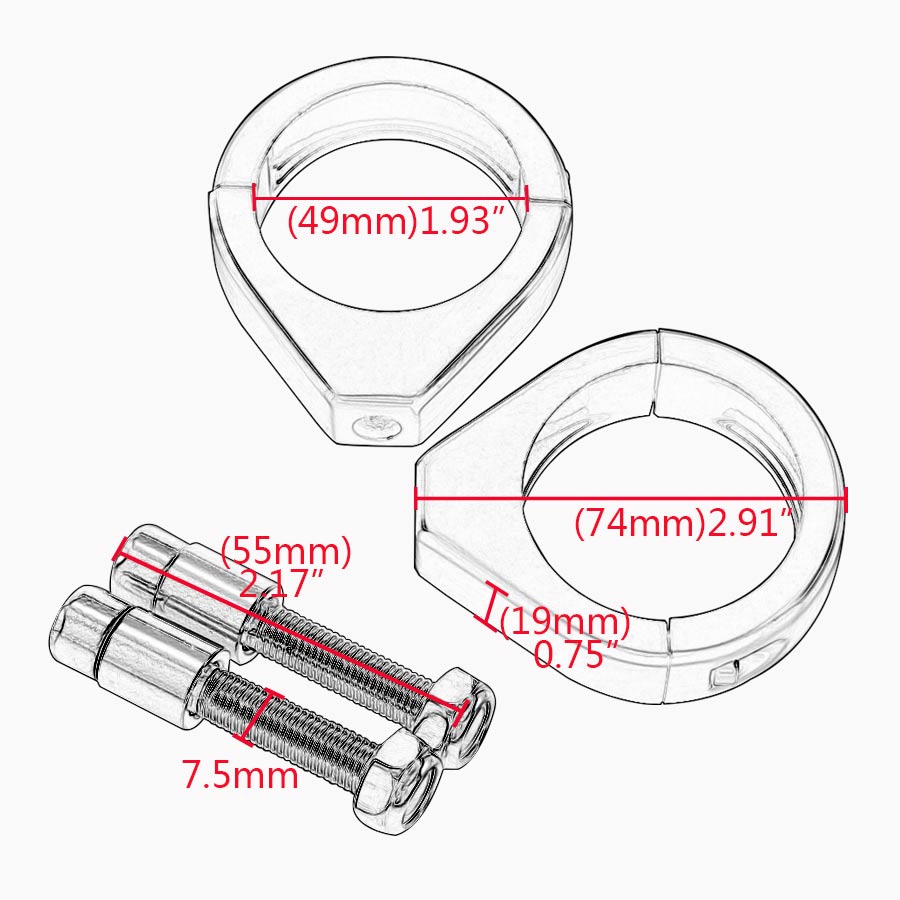 Motorcycle Turn Signal Mount Bracket 39mm 41mm 49m... – Grandado Motorcycle Turn Signal Mount Bracket 39mm 41mm 49m... – Grandado