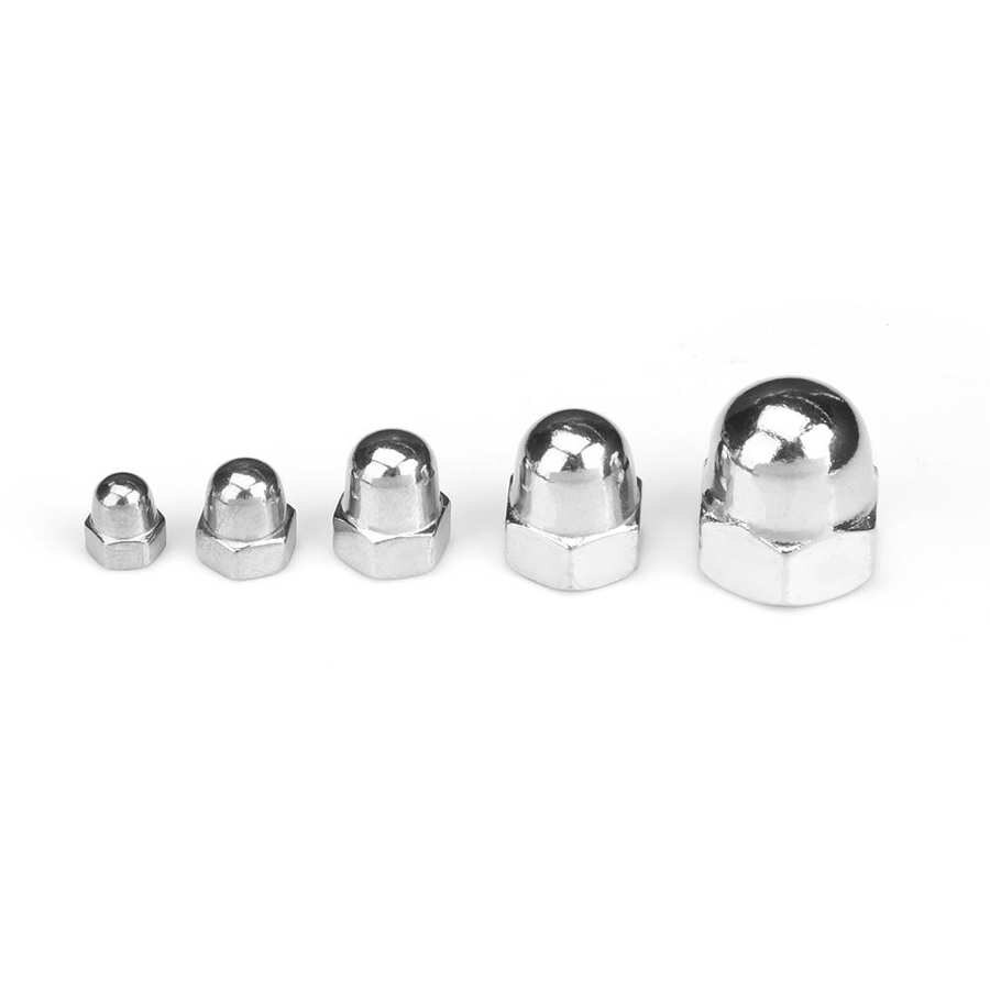 50Pcs/Set Stainless Steel Acorn Hex Nuts Ball Cove... – Grandado
