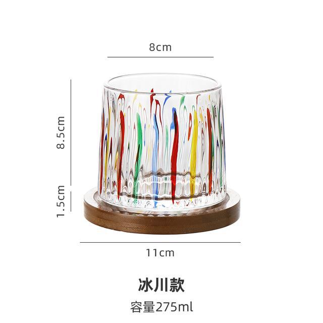 1PC Glass painted rotating decompression wine glas... – Vicedeal