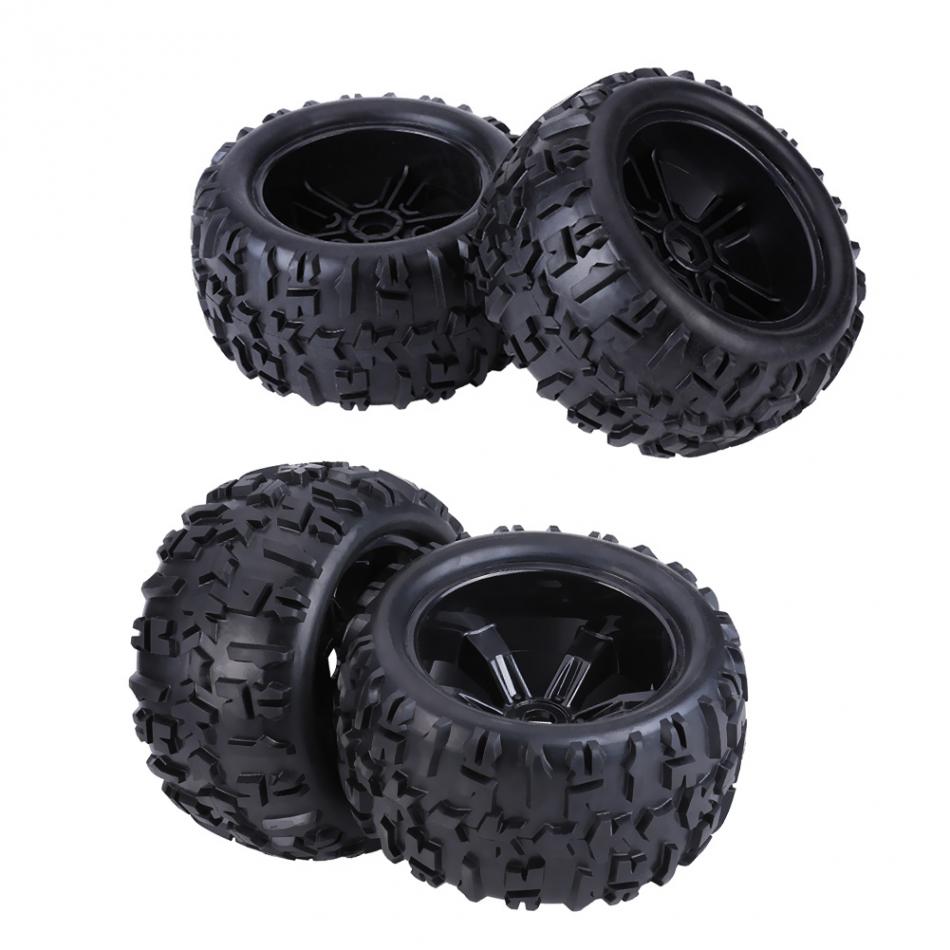 4pcs Universal RC Car Tires Set Plastic Rubber Tyr... – Vicedeal