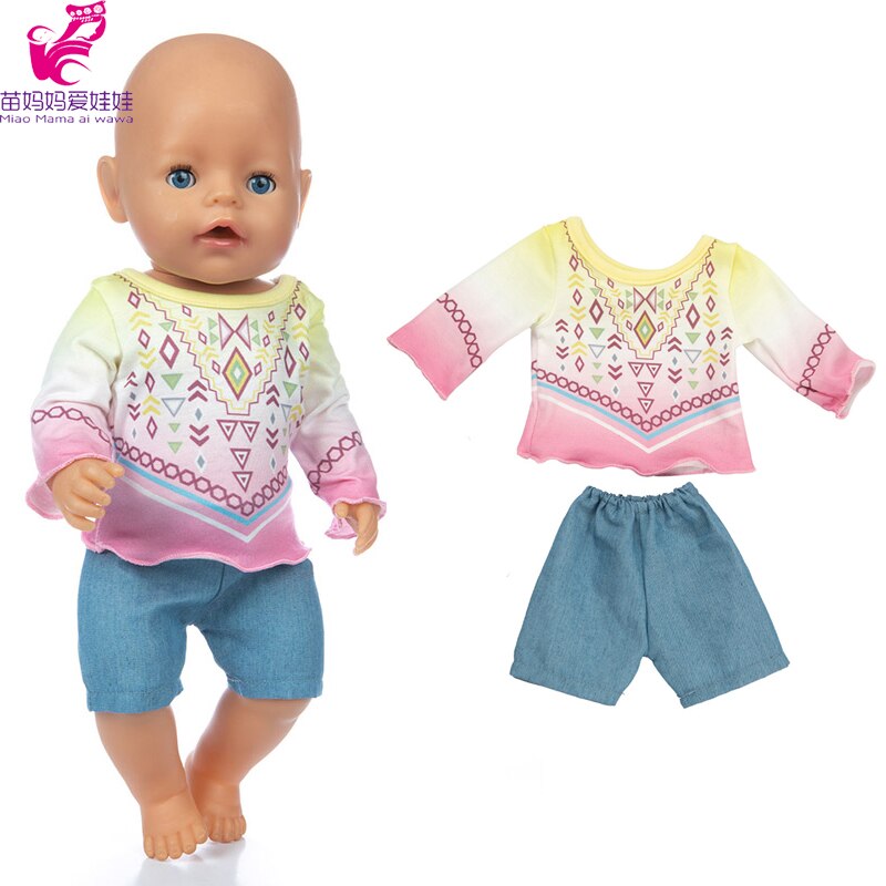 40 Cm Babypop Kleding Regenboog Eenhoorn Rompertje... – Vicedeal