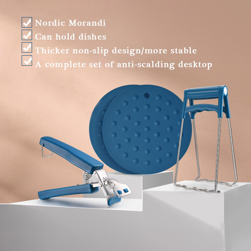 4pcs/Set Bowl Holder Dish Take Disk Clamp Insulati... – Grandado