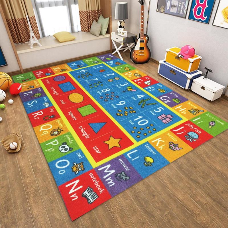 Figure Graphic Letters Printing Play Mats Children... – Grandado