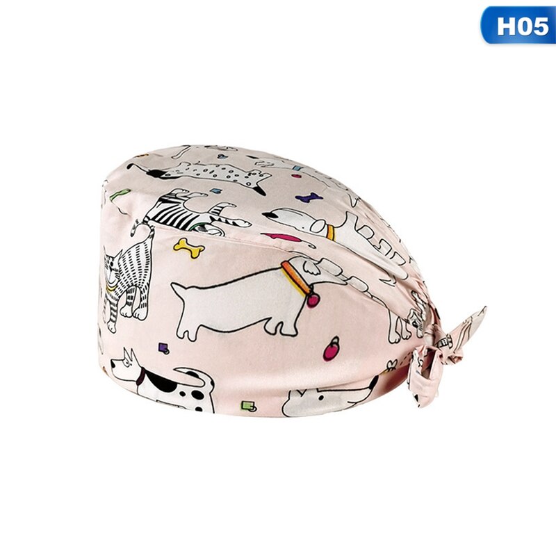 Unisex Surgical Cap Doctor Nurse Cotton Bouffant C... – Grandado