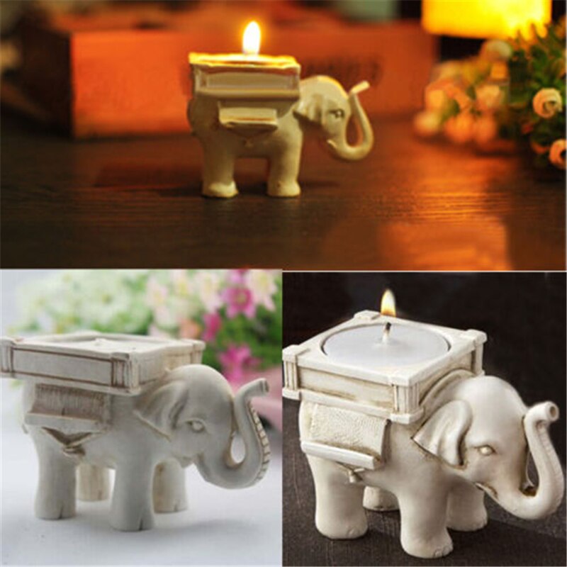Retro Elephant Candle Holder Ivory Candlestick Ivo... – Grandado