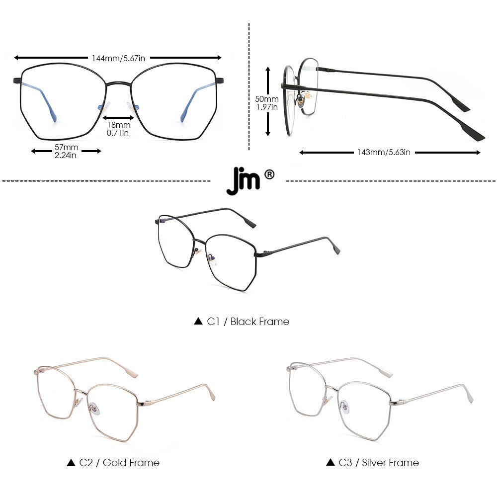 JM Blue Light Blocking Glasses Frame Gaming Comput... – Vicedeal
