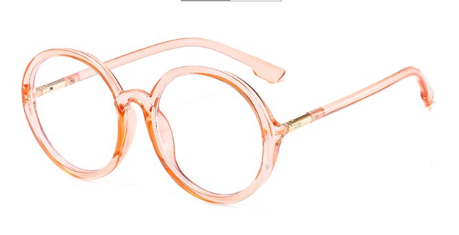 Oversize Round Glasses Women Optical Clear Eyewear... – Grandado