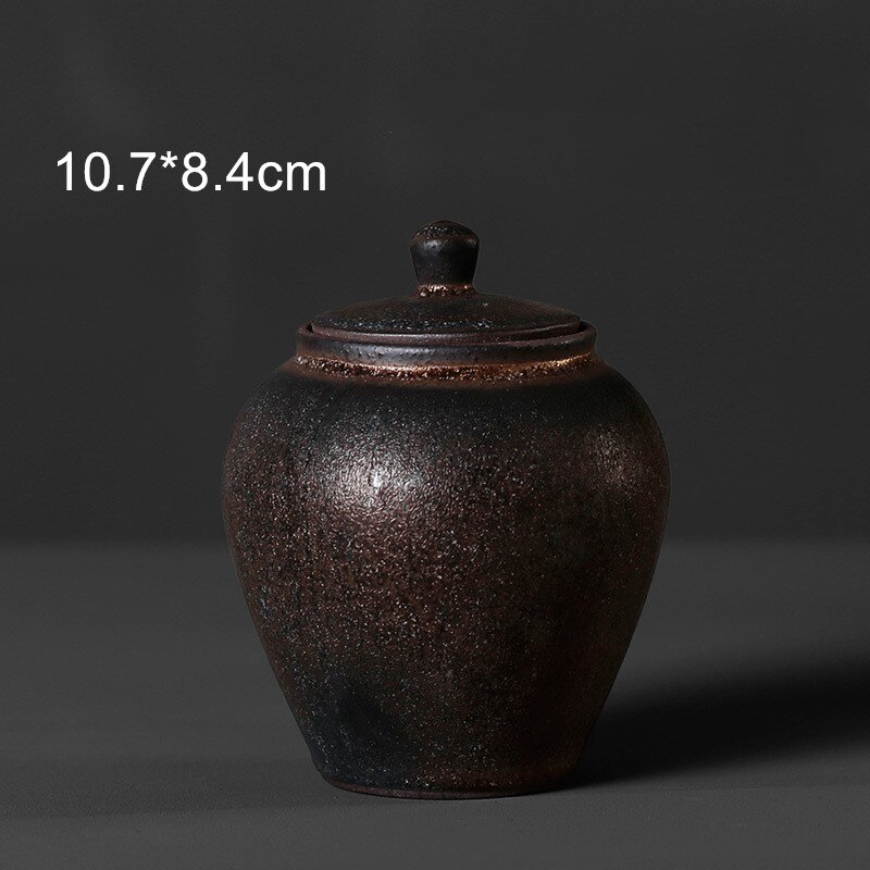 Large Ceramic Tea Caddy Sealed Caddy Japanese-styl... – Grandado