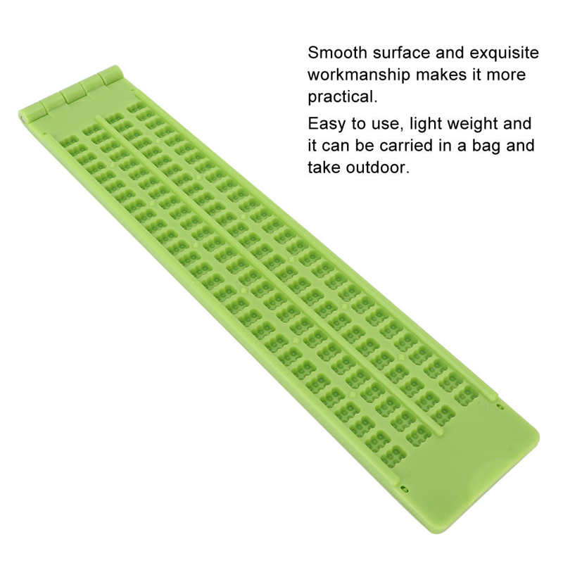 Portable Plastic 4 Lines 28 Cells Braille Writing ... – Vicedeal
