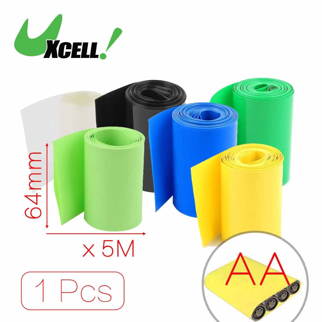 Uxcell 5 Meter 64mm Breedte Pvc Warmte Krimpfolie ... – Vicedeal