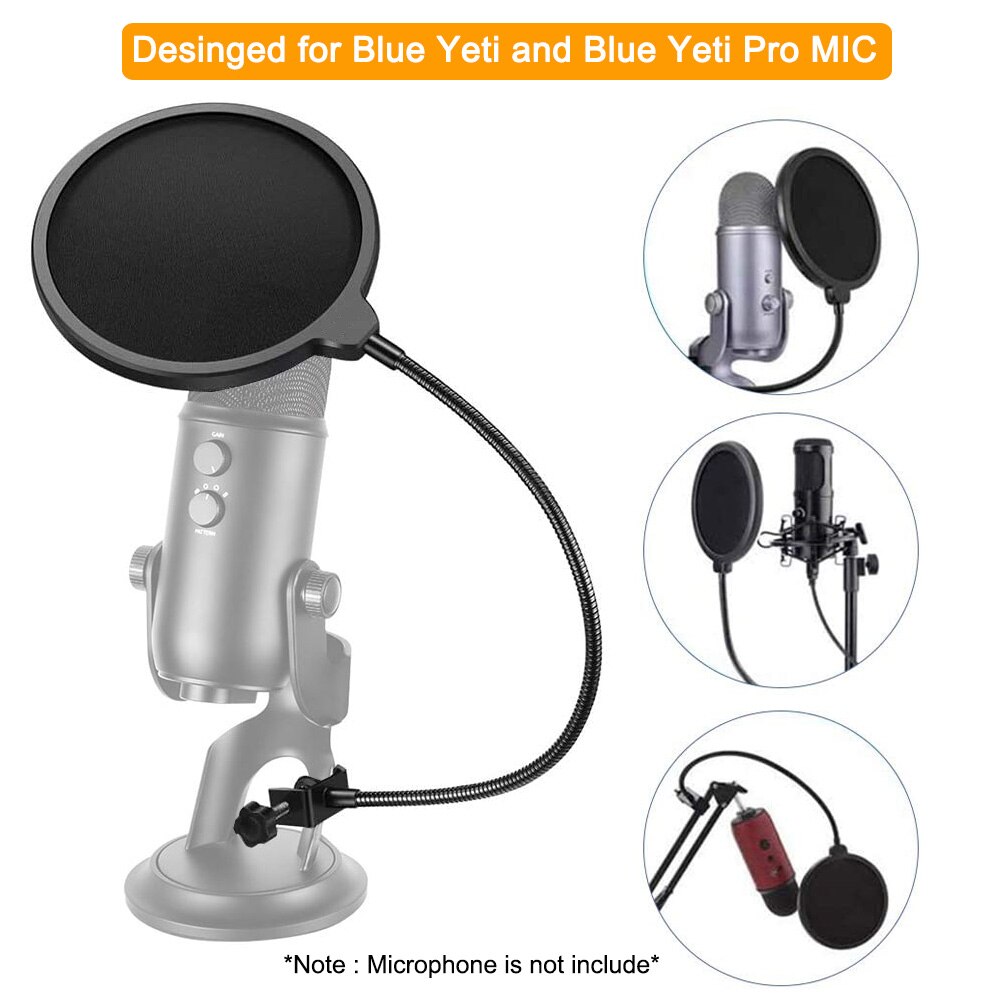 Pop Filter Microphone For Blue Yeti And Bm 800 Mic... – Grandado